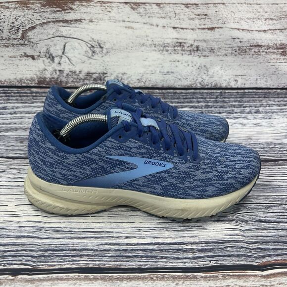 Brooks | Shoes | Brooks Launch 7 Blue Athletic Running Sneakers Womens ...